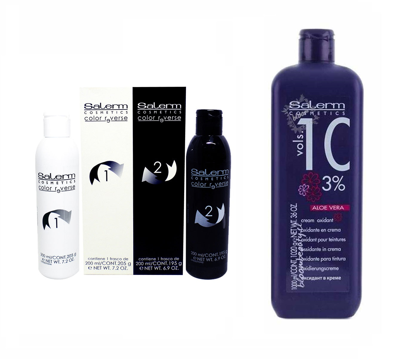 Kit SALERM Color Reverse 200ml + Oxidante VOL 10 – Bloom Beauty